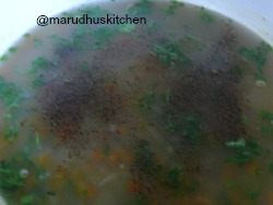 making vegetable soup with littlemillet(samai)/millet soup ...
