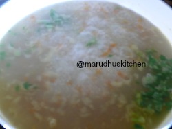 making vegetable soup with littlemillet(samai)/millet soup ...