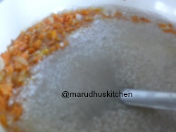 making vegetable soup with littlemillet(samai)/millet soup ...