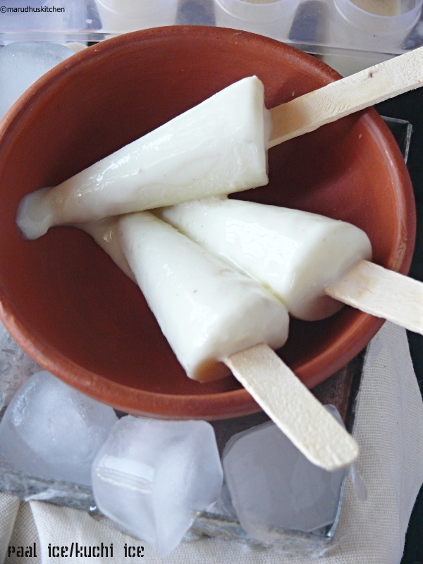 paal ice cream recipe /kuchi ice - Marudhuskitchen