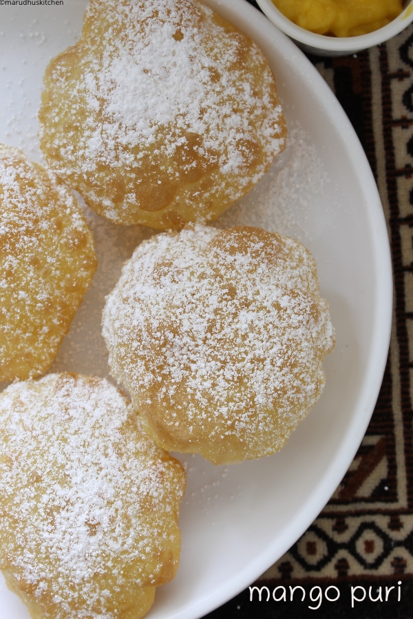 mango poori /aam ki puri /marudhuskitchen - Marudhuskitchen